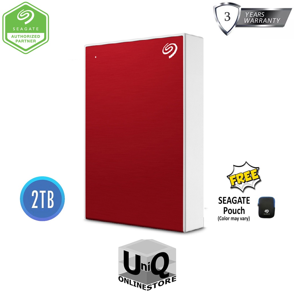 Seagate One Touch External Hard Drive 2Tb USB 3.0 Red | Shopee Philippines