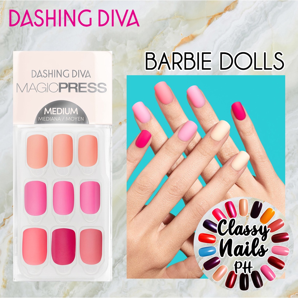 BarbieDolls • Dashing Diva • Magic Press • Manicure • Press On Korean ...