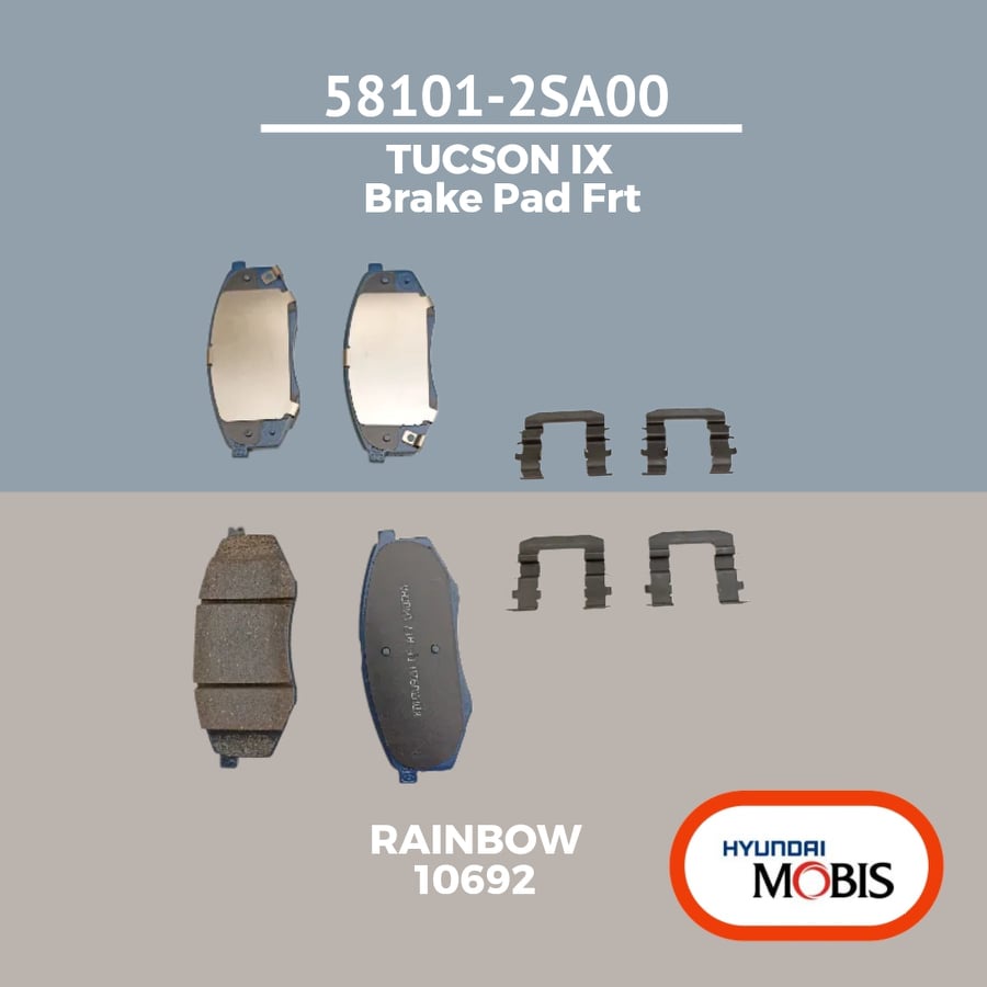 Brake Pad Frt for HYUNDAI Tucson IX [Mobis Original] Part #;58101-2SA00 ...
