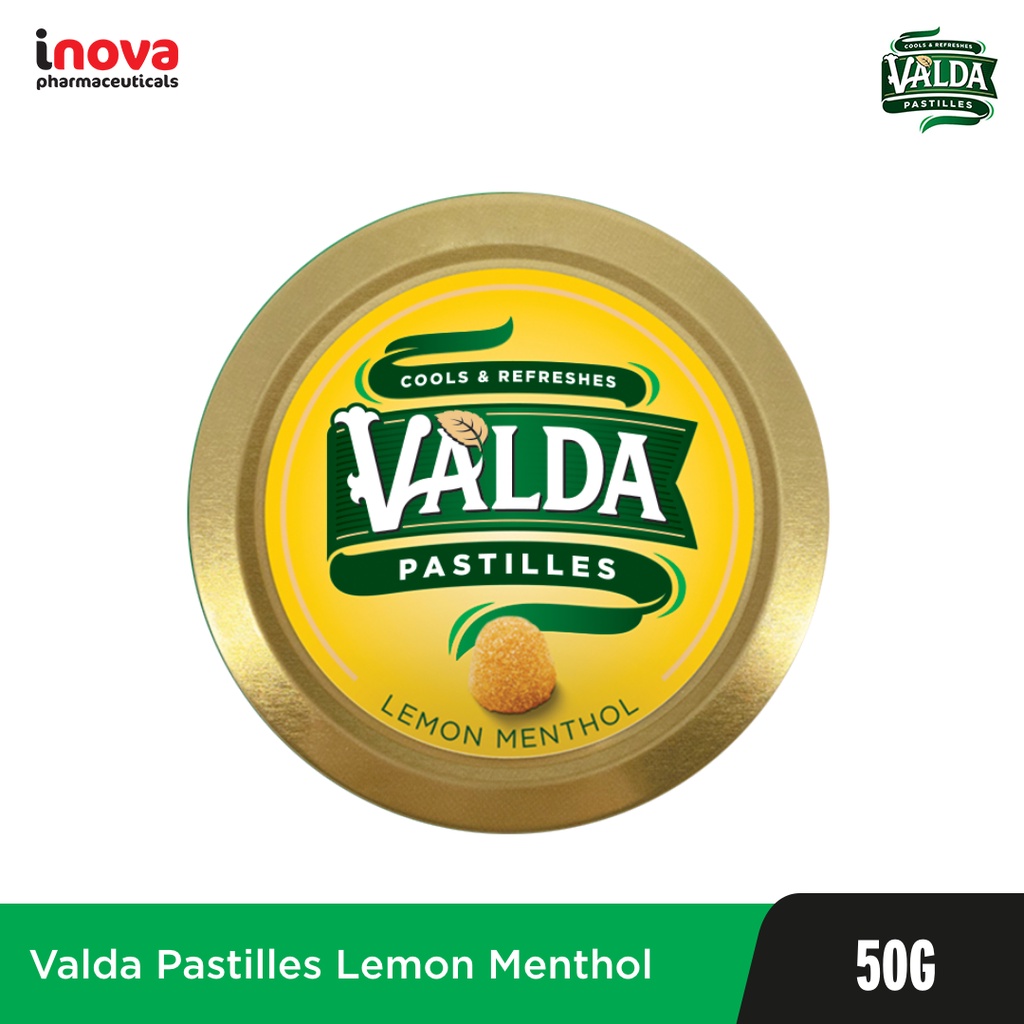 Valda Pastilles Lemon Menthol 50g | Shopee Philippines