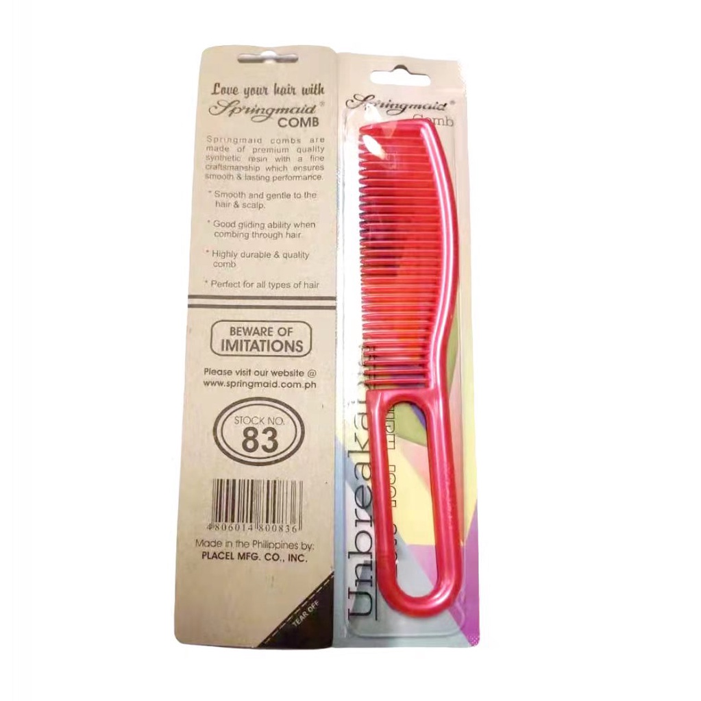 Original Springmaid Comb Suklay Unbreakable High Quality Random Color ...