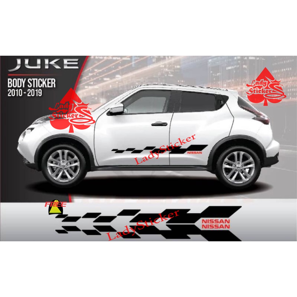 JUKE CAR STICKER NISSAN JUKE CAR SIDE SIDE STICKER | Shopee Philippines