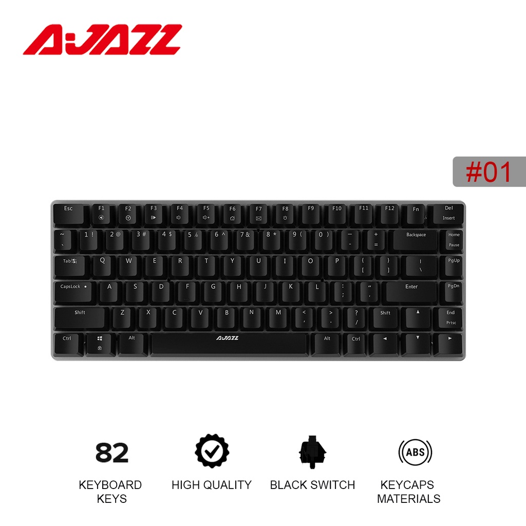 Ajazz AK33 Keyboard 82 Keys Wired Mechanical Gaming Keyboard | Shopee Philippines