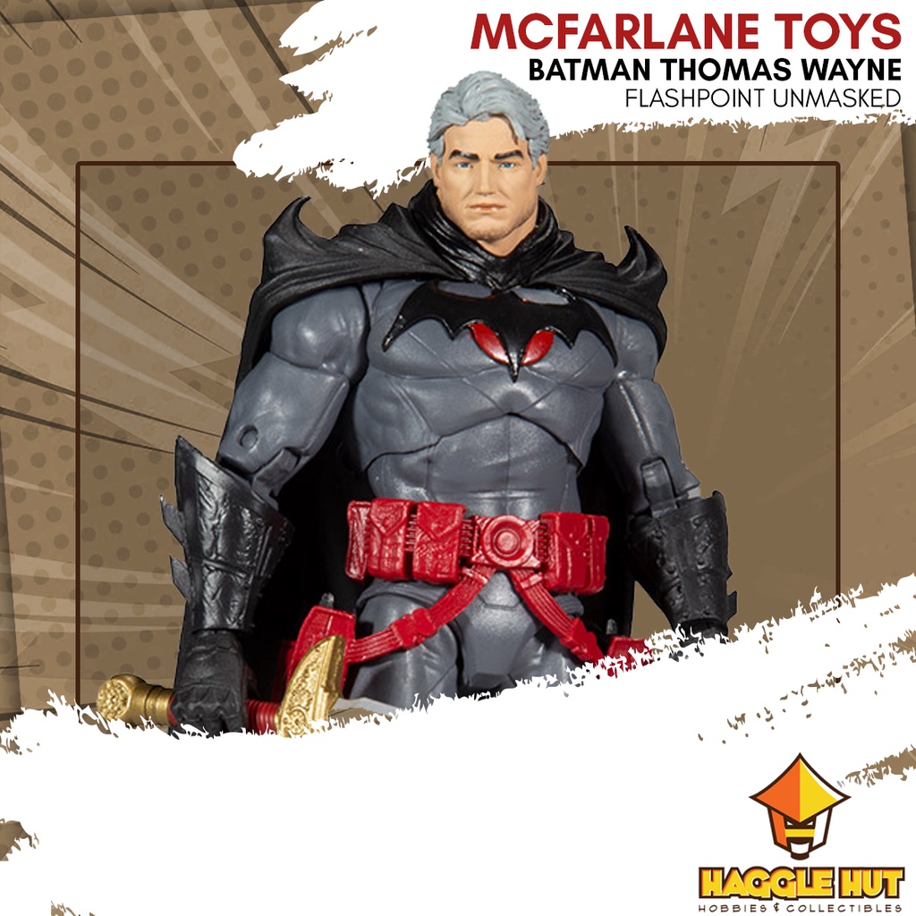McFarlane Toys DC Multiverse Flashpoint - Unmasked Batman Thomas Wayne ...