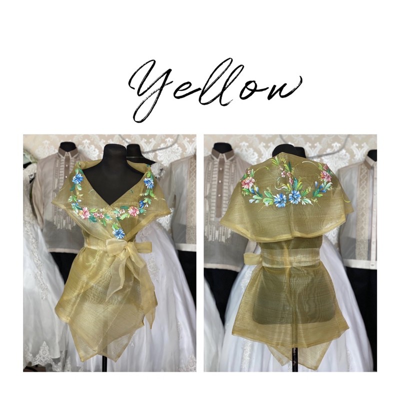 Modern Filipiniana Wrap Around Pinya-pinya | Shopee Philippines