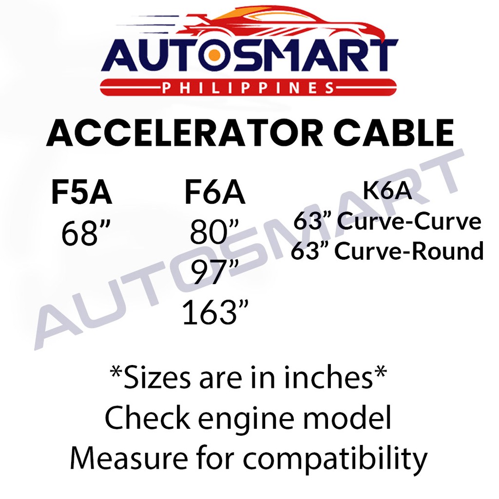 Suzuki Multicab Accelerator Cable F5A/F6A/K6A | Shopee Philippines