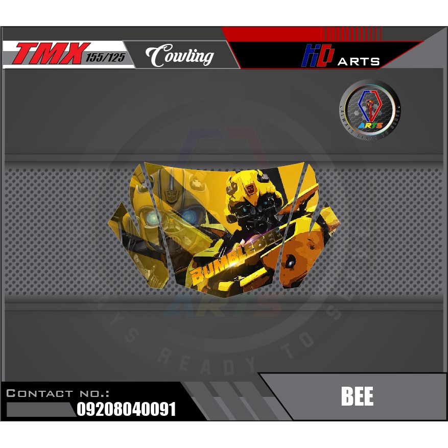 Cowling Decals "Bee" : Customized Motorcycle Decals, Laminated, NO Fade ...
