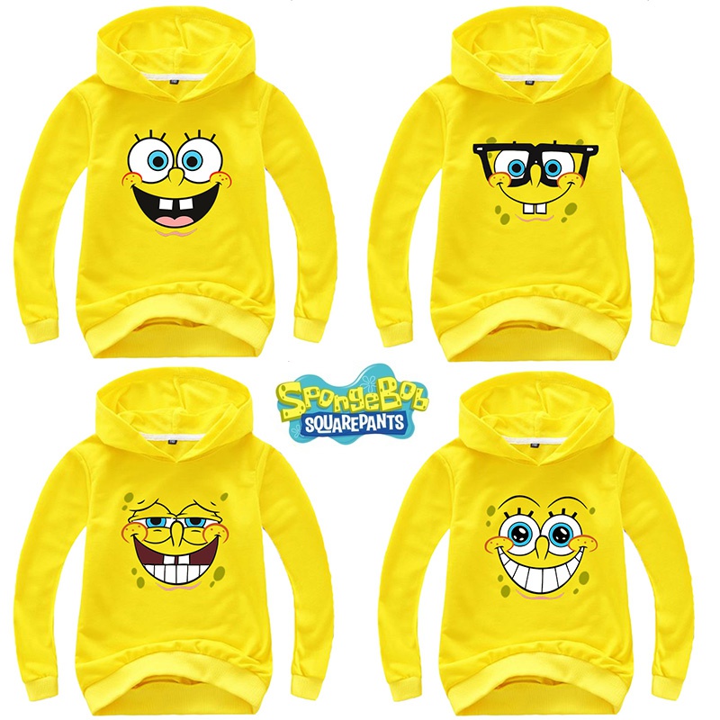 2021 New SpongeBob Fall Kids Boys Hooded Pullover Girls Jackets Hoodie ...
