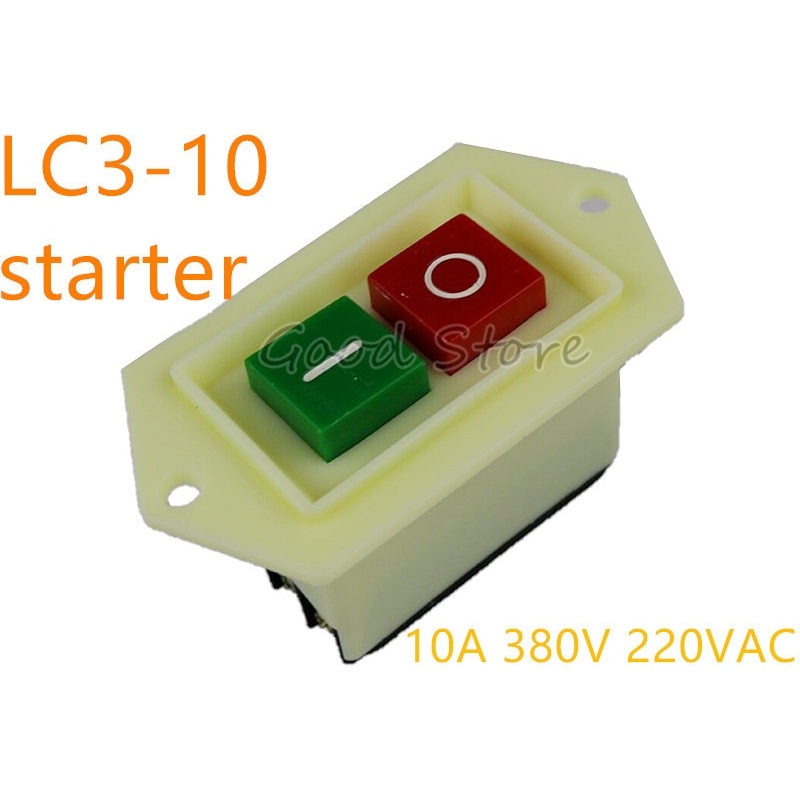 1PCS LC3-10 Starter Drill Press Switch 10A 380V 220VAC I/O Start Stop ...
