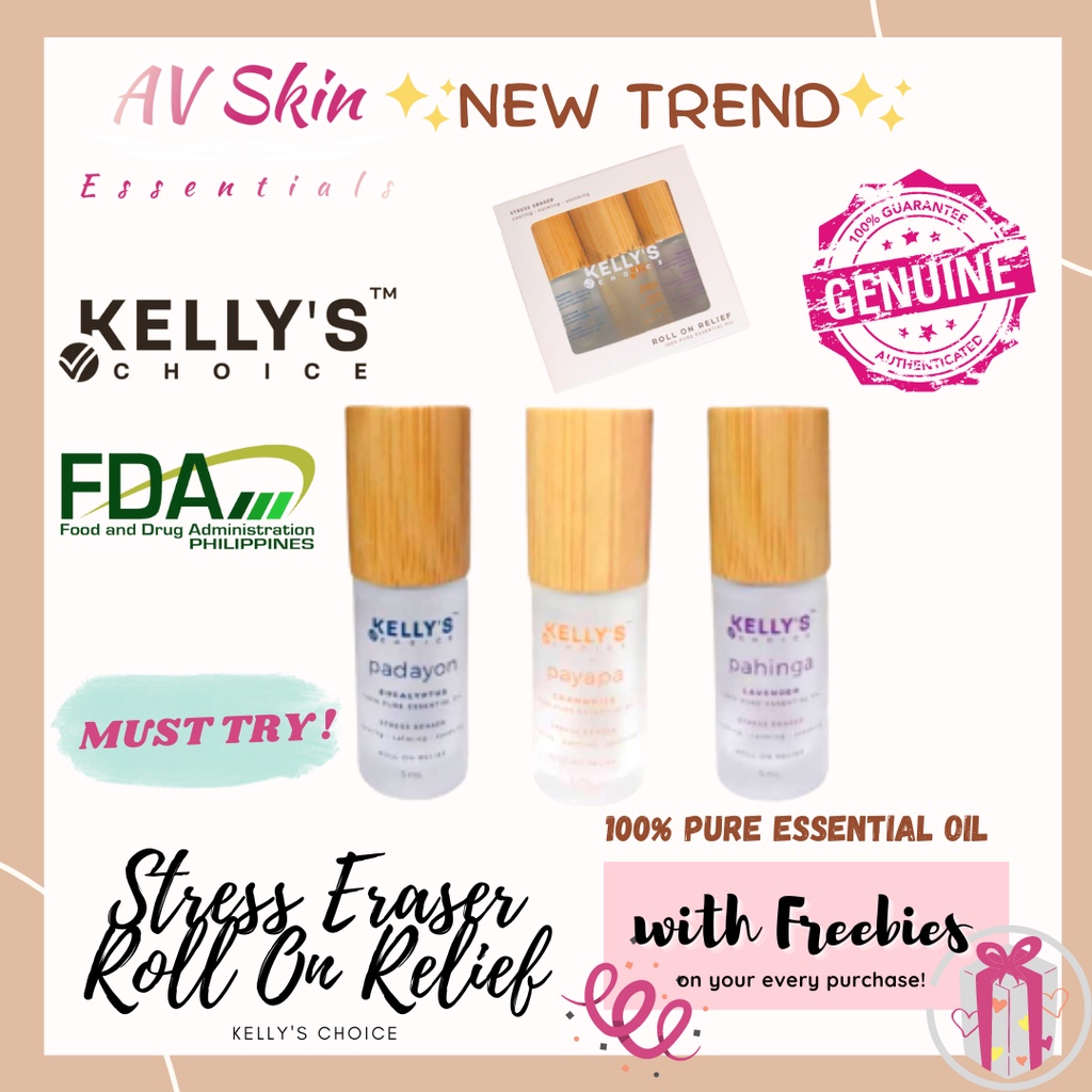 (COD) Kelly's Choice Stress Eraser Roll On Relief 100% Pure Essential ...