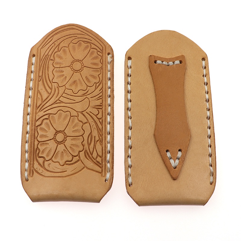 CNEDC Outdoor Vegetable Tanned Leather Tool Cover Wearable Belt Cover ...