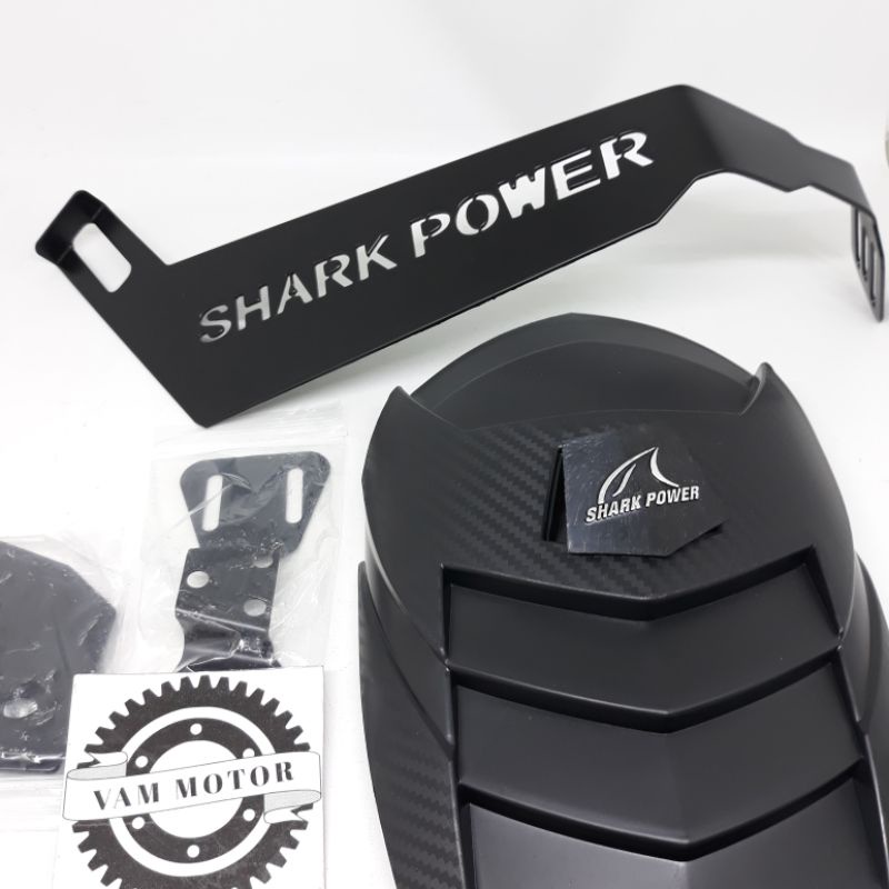 Mudguard MOTOR SHARK POWER CARBON PLUS BREKET Close MUDGUAR UNIVERSAL ...