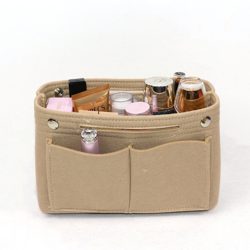 Women Insert Makeup Handbag Organizer Purse Felt Liner Organizer Bag ...