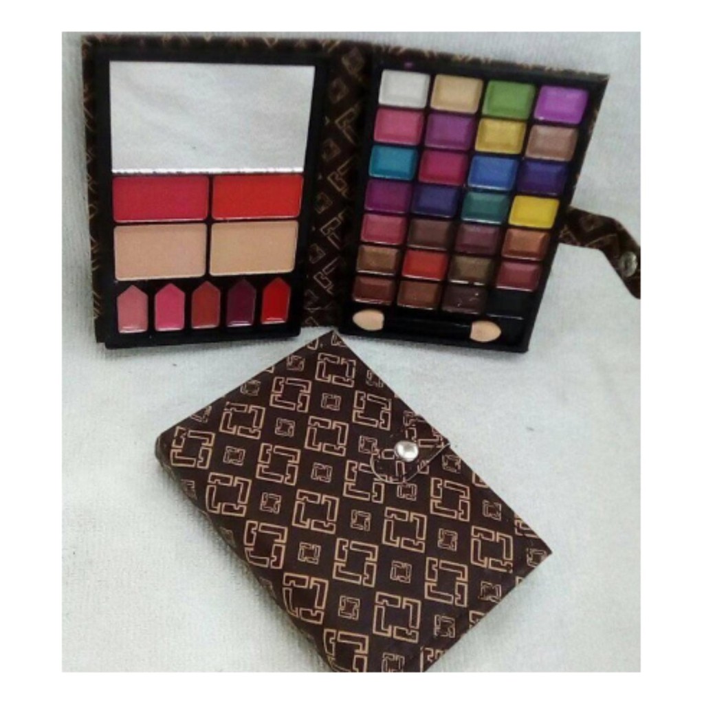 MEIYA Make Up Set (EYESHADOW FACE POWDER BIUSH ON LIPGLOSS) | Shopee ...