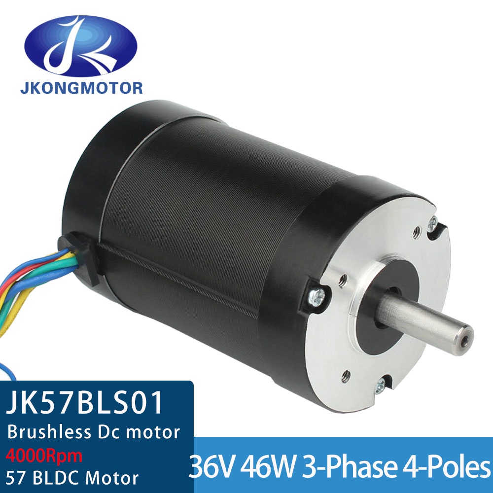 4000Rpm Brushless BLDC Motor 36V 46W 0.11N.m 2A 47mm Length BLDC ...