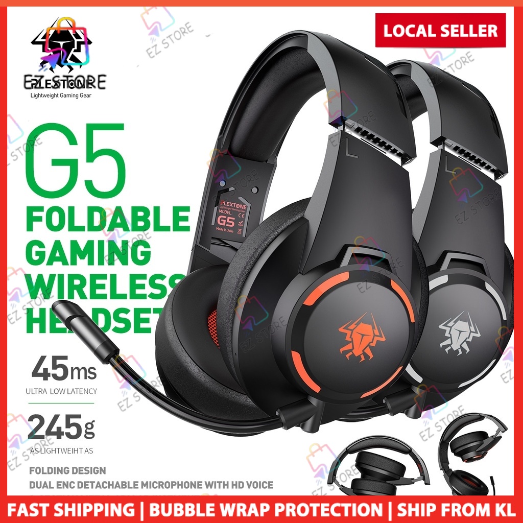 PLEXTONE G5 Foldable Gaming Wireless Headset Low Latency Gaming ...