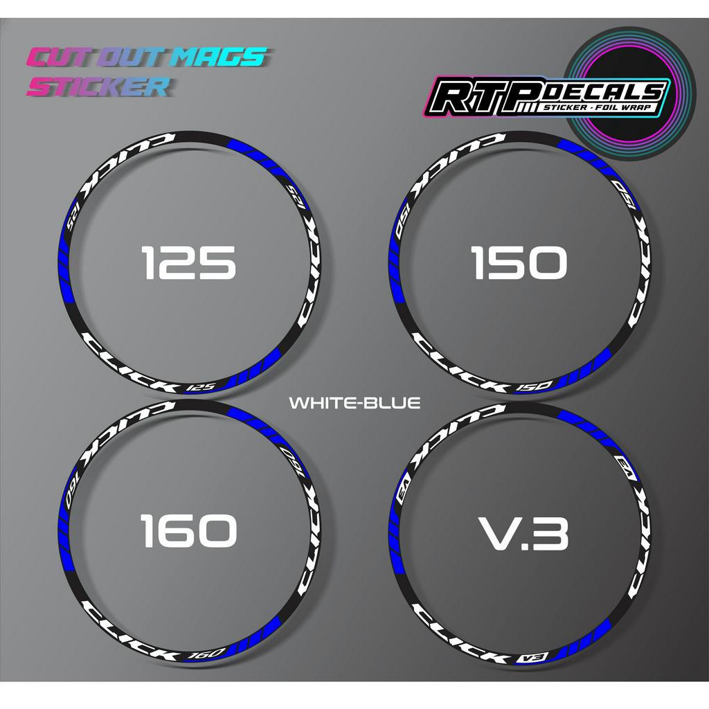 Honda Click 125/150/160 V1,V2 and V3 Compatible Mags Sticker Decals ...