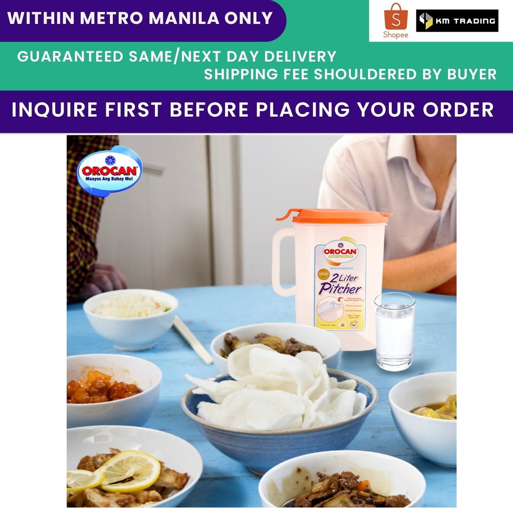 Orocan 2L Oval Pitcher (Metro Manila only SF C/O Buyer) | Shopee ...