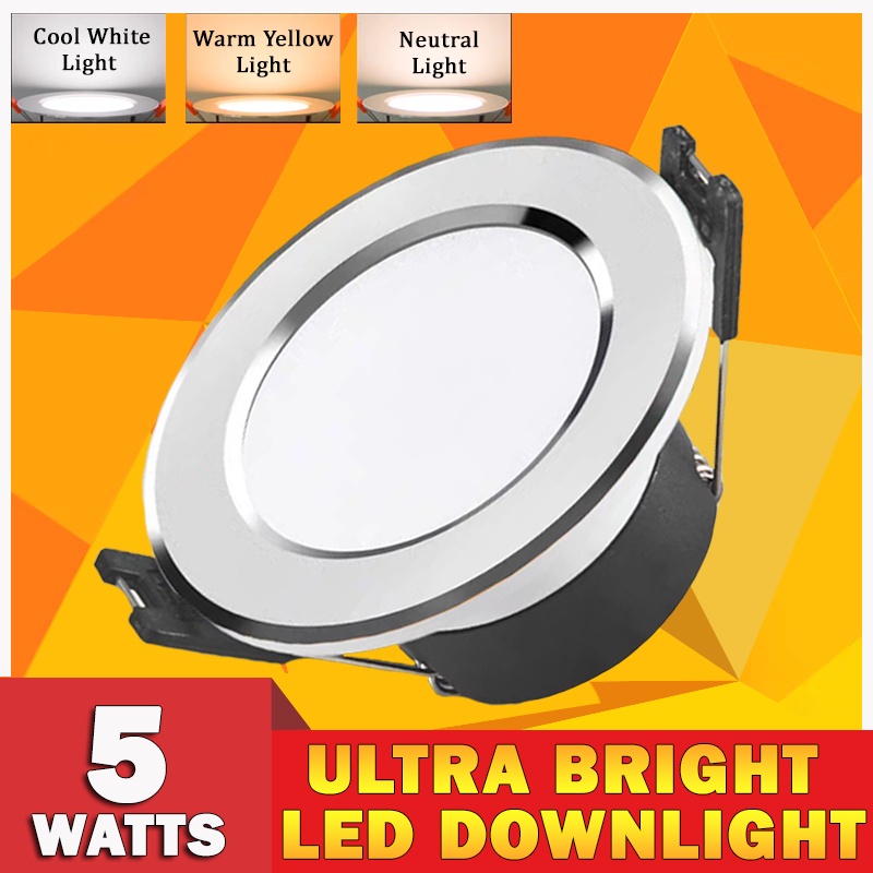 LED Downlight 220V pin light Tri Color 5W led light bulb led lights for ...