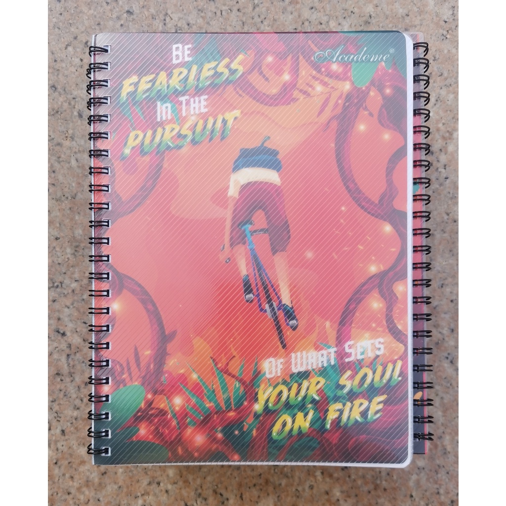 [Academe] With Plastic Cover Spiral Notebook 10pcs 60gsm 80Leaves ...