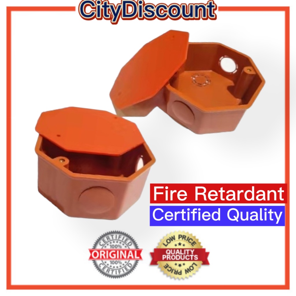 TLX Pvc orange Junction box, Utility box, Junction box cover for ...