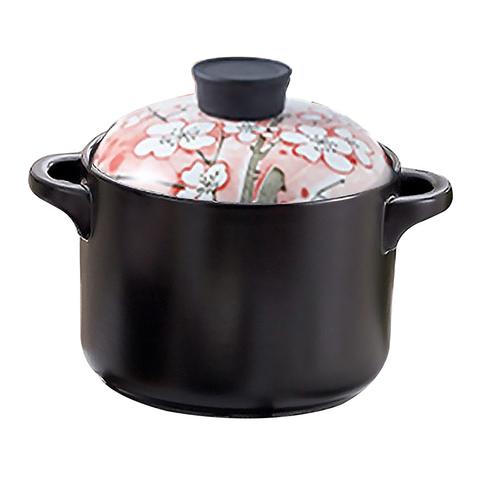 Japanese Style Sakura Porcelain Casserole Cooking Soup Pot Heat ...
