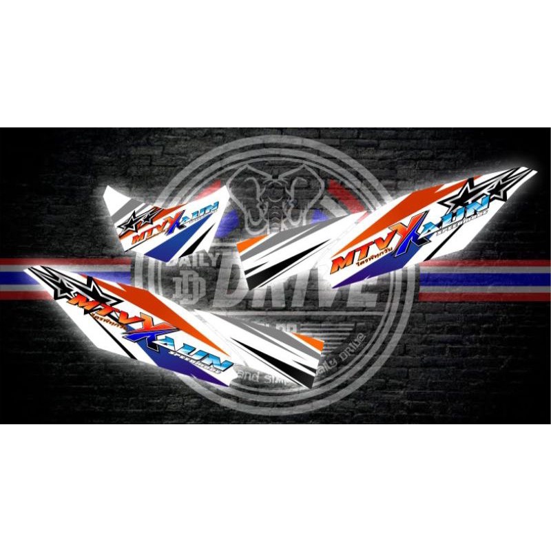 HONDA XRM 125 CARB/TRINITY DECAL STICKER (MTV X AUN DESIGN) | Shopee ...