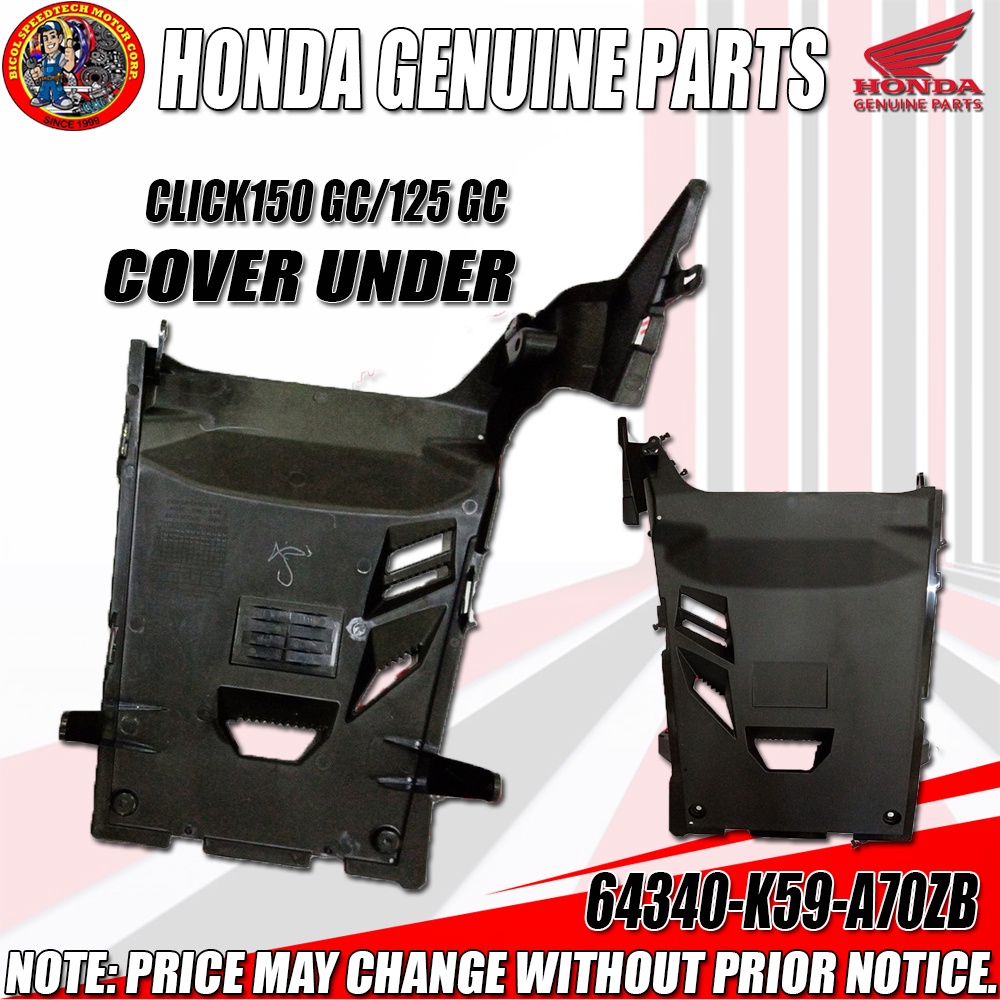 CLICK 125 FI V2/V3/ 150 GC COVER UNDER (HPI) (GENUINE: 64340-K59-A70ZB ...