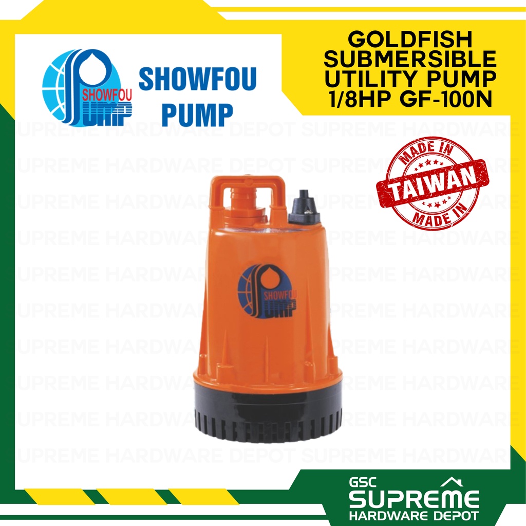 Showfou Goldfish Submersible Utility Pump 1/8HP GF-100N | Shopee ...