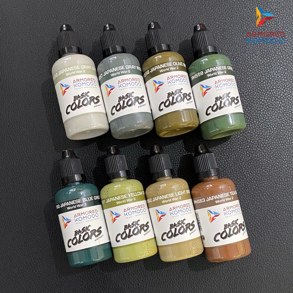 Imperial Japanese Army Air Force (IJAAF) WW2 Aircraft Colors Set of 8 ...