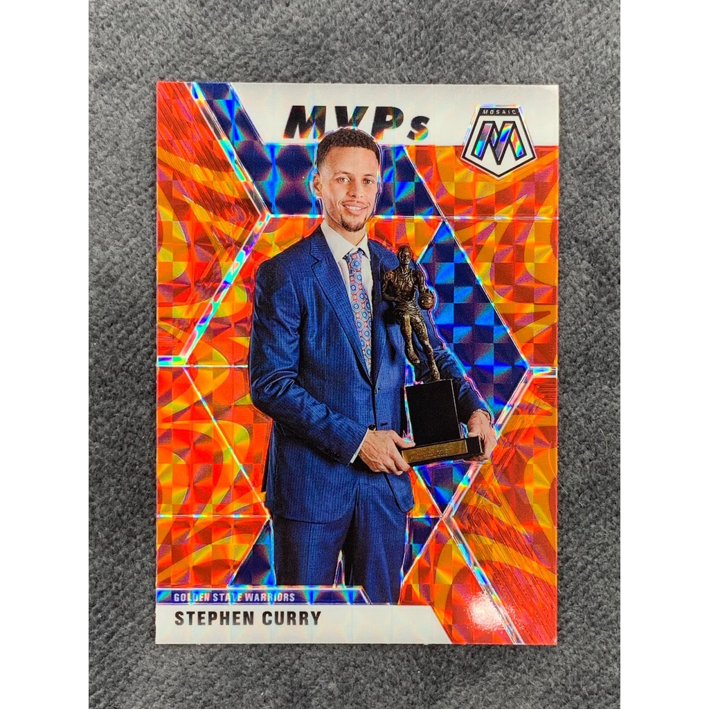 Stephen curry 2019-2020 mosaic reactive orange MVP NBA CARDS | Shopee ...