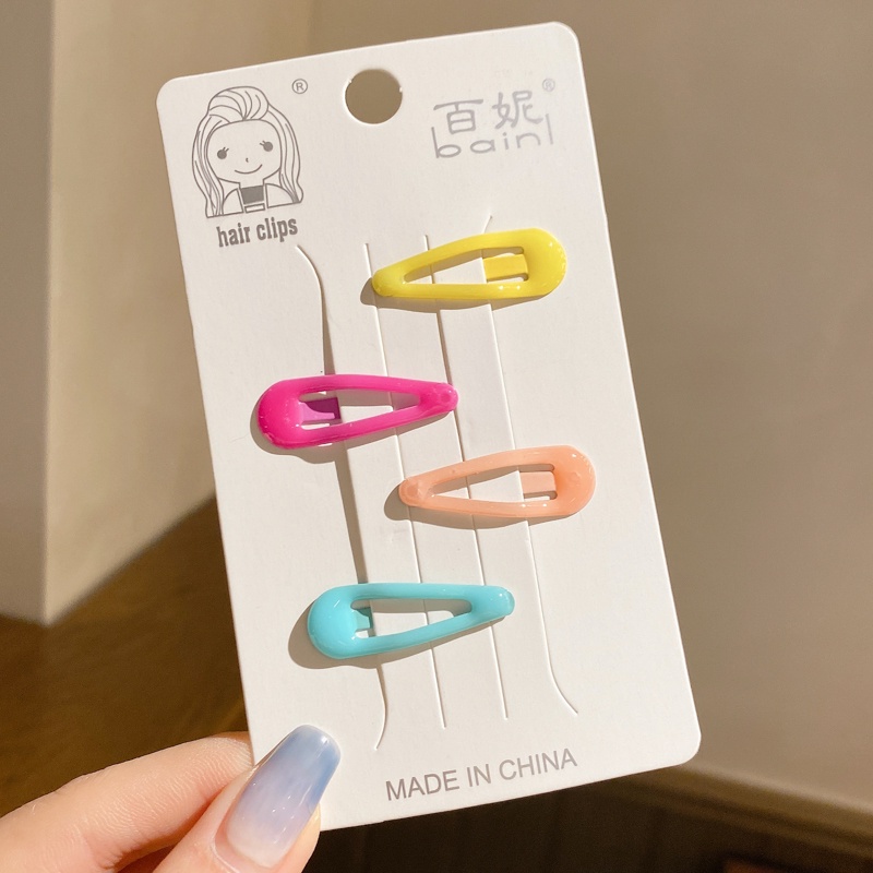 Pentagram candy color hair pin kids butterfly side bangs Hair Clips ...