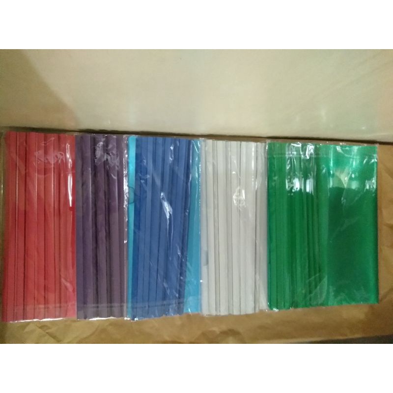 Plastic Sliding folder short per dozen 12pcs | Shopee Philippines