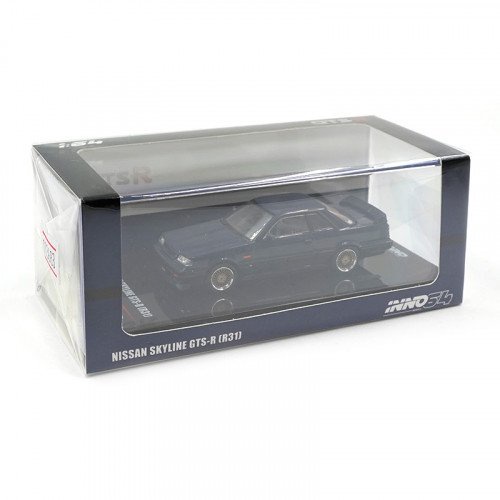 INNO64 Inno Model 1/64 NISSAN SKYLINE GTS-R R31 DARK BLUE DIECAST SCALE MODEL CAR IN64-R31-DB ...
