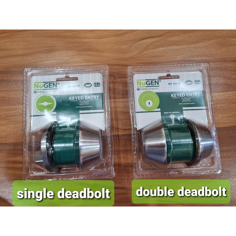 Nugen Double Lock Deadbolt Single Deadlock / Double Dead lock (per pc ...