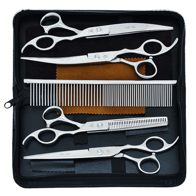 7.0 Inch Meisha Japan Steel Pet Grooming Scissors Set High Quality Dog ...