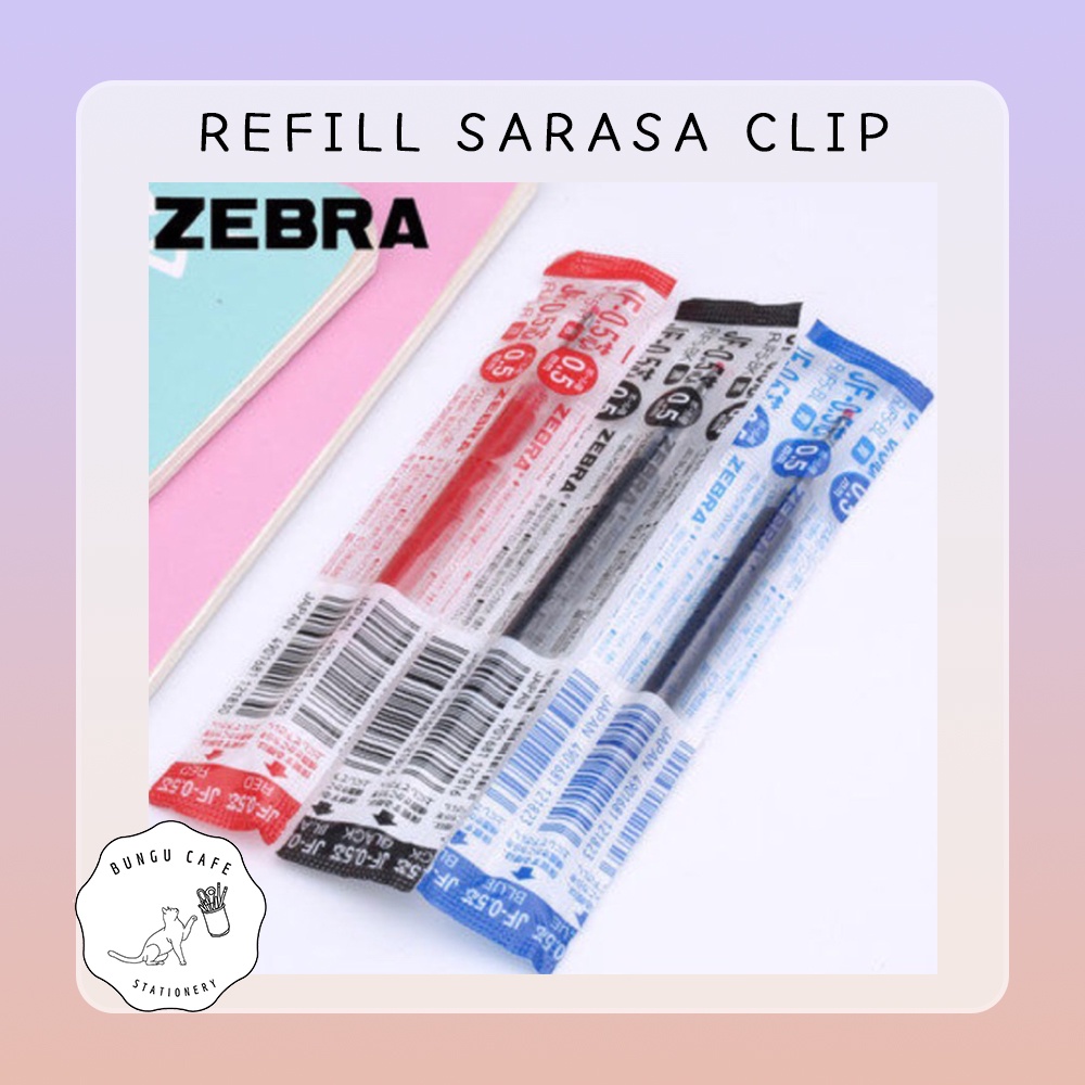 Zebra Sarasa Clip Refill 0.4-0.5-0.7-1.0 mm // Gel Pen Refills For ...
