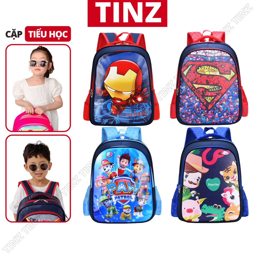 School backpack for children in grades 1,2,3,4,5 TINZ waterproof ...