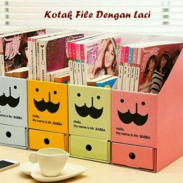 File Box with drawers - Magazine book File Box | Shopee Philippines