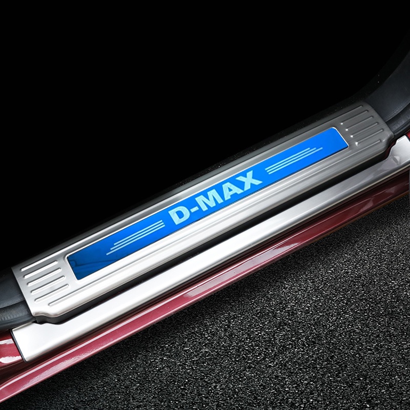 For ISUZU DMAX 2021-2023 car threshold strip,D-MAX car threshold pedal ...