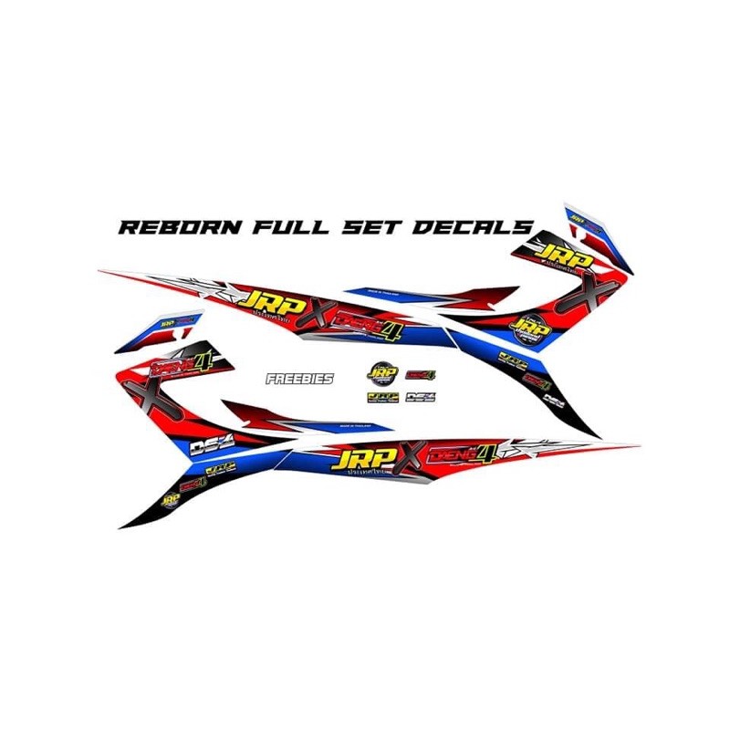 Suzuki reborn JRP X DAENG sai 4 sticker decals (w/ freebies) | Shopee ...