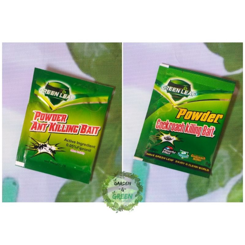Green leaf powder Ant ︎cockroach bait powder 5g | Shopee Philippines