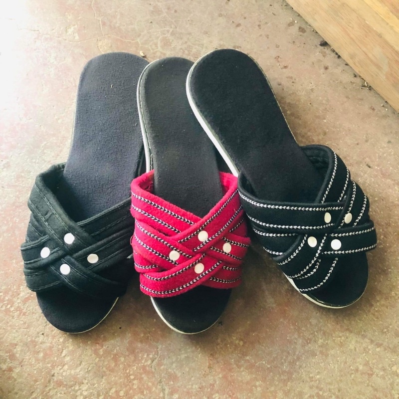 Alpombra Slippers For Men Black Sole Marikina Made | Shopee Philippines