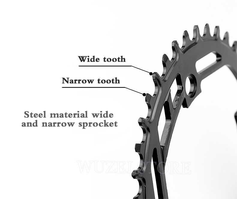 Prowheel 104BCD Round Narrow Wide Chainring STEEL Mountain Bicycle ...