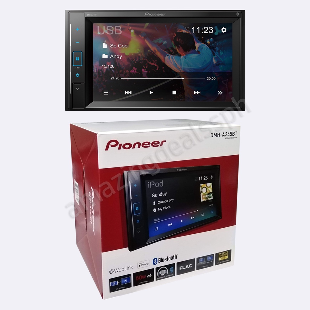 DMH-A245BT Digital Media AV Receiver with Bluetooth 13-BAND GRAPHIC EQ | Shopee Philippines
