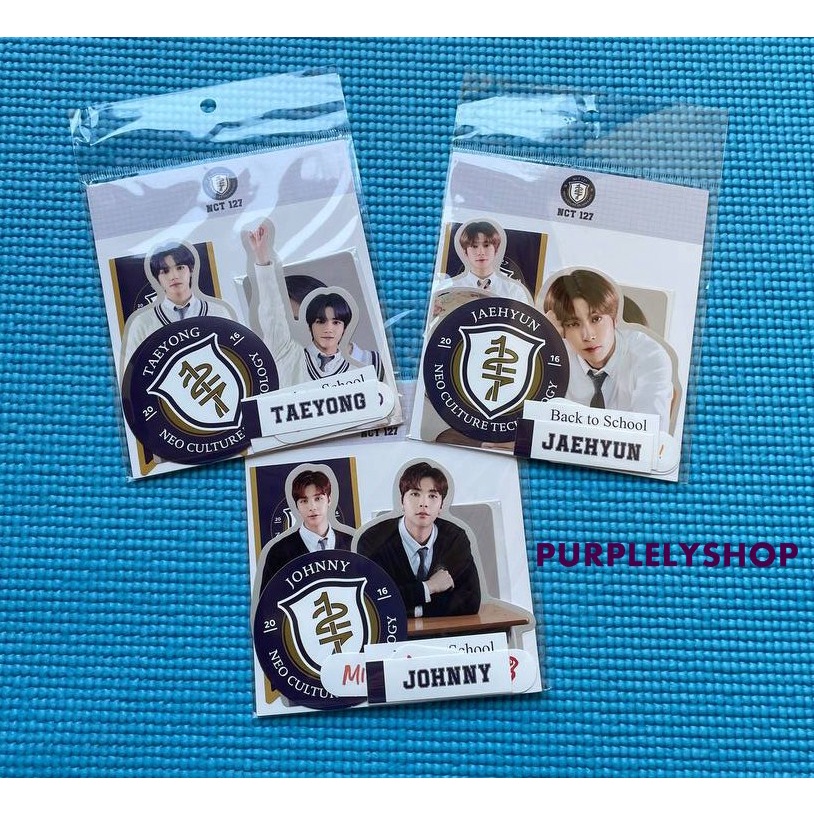 Nct BACK TO SCHOOL KIT OFFICIAL SHARING Lugage STICKER And PHOTOCARD ...
