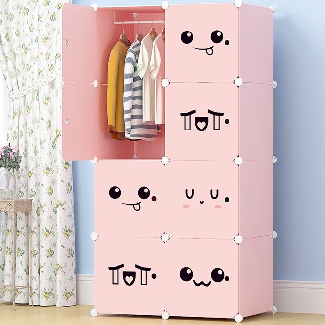 DIY Cartoon Wardrobe Clothes Storage and Organization | Shopee Philippines