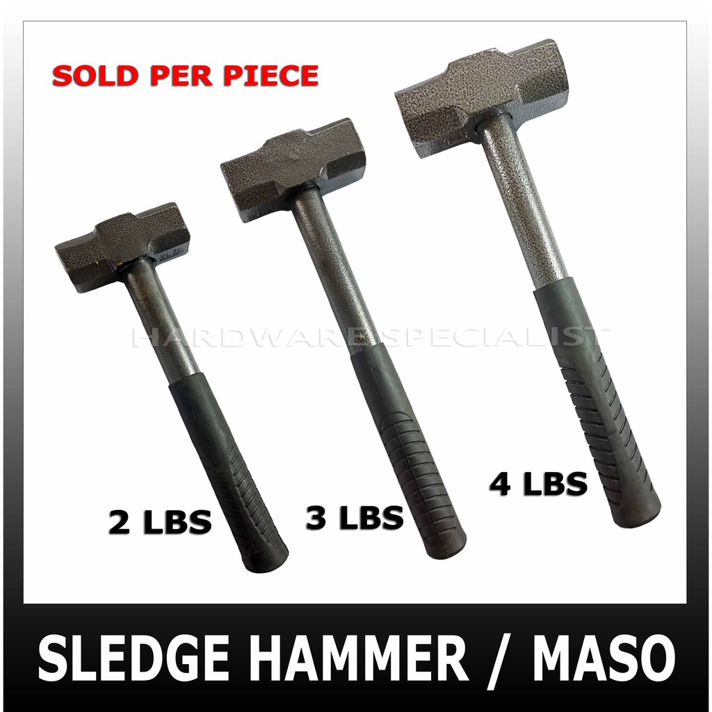 Sledge Hammer / Maso With Rubber Handle Heavy Duty | Shopee Philippines