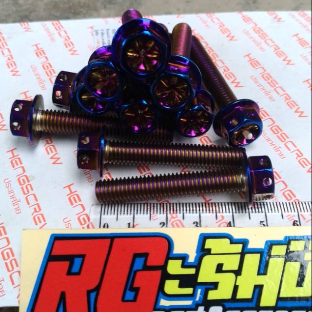 Probolt blue flower bolts M8x45 8x45 thread 12 length 45mm/4,5cm heng ...