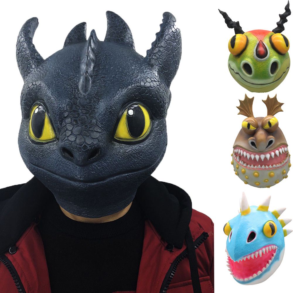 Stunning How To Train Your Dragon Night Fury Toothless Cosplay Mask ...